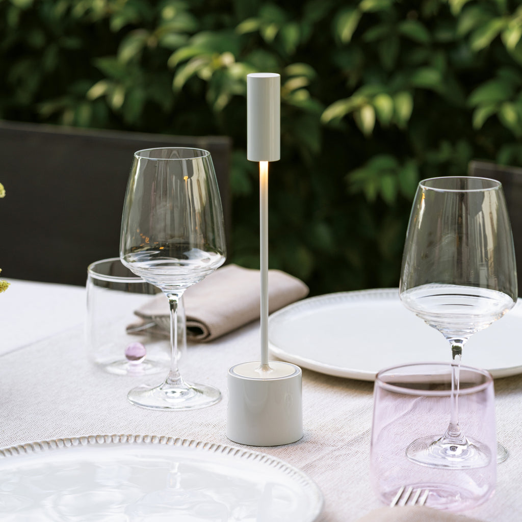 Zafferano America - Cordless Lighting Colored Glass Tableware of Italy