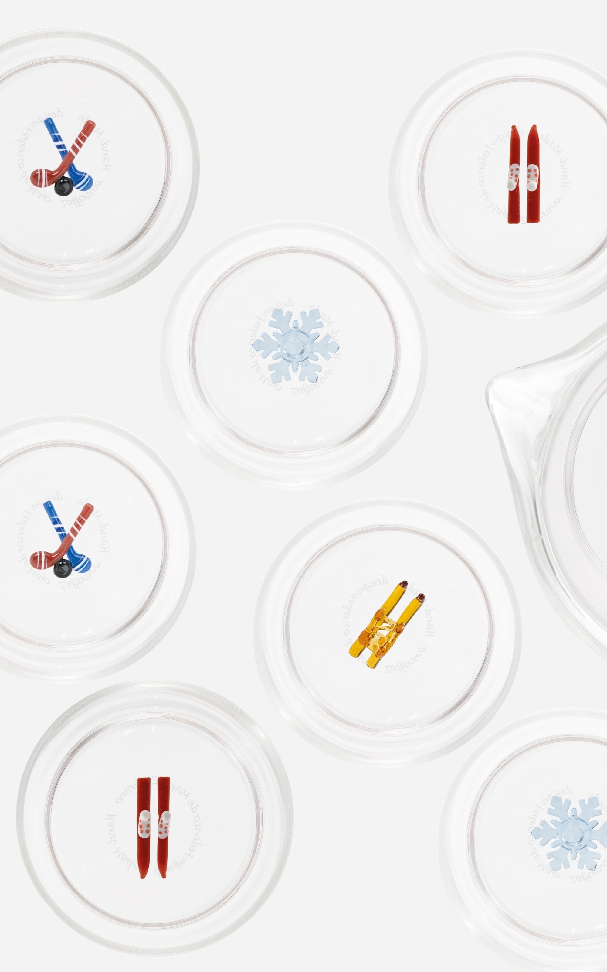 Zafferano America - Cordless Lighting Colored Glass Tableware of Italy