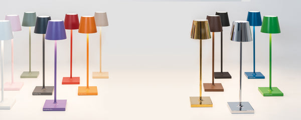 Zafferano America - Cordless Lighting Colored Glass Tableware of Italy