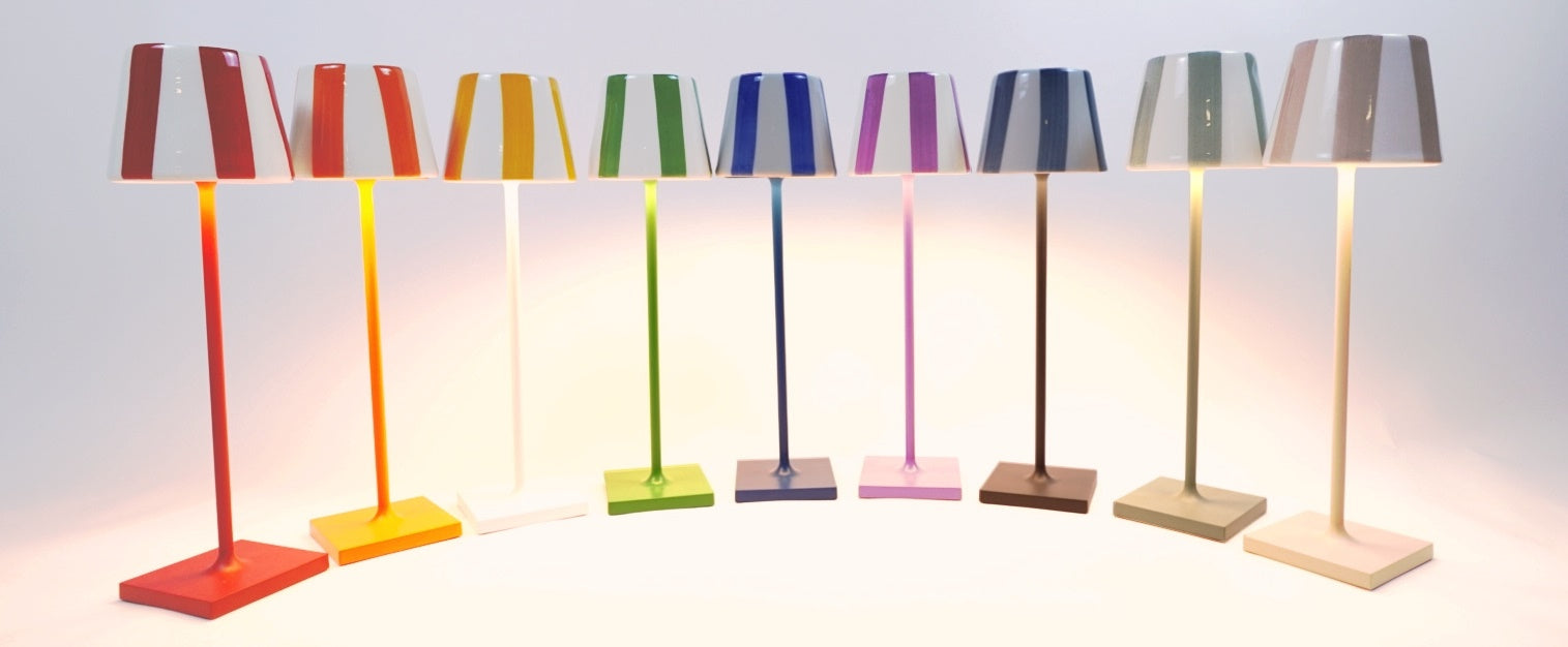 Zafferano America - Cordless Lighting Colored Glass Tableware of Italy